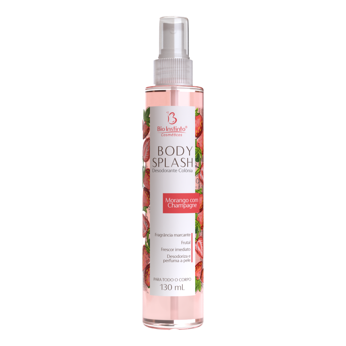 BODY SPLASH MORANGO E CHAMPAGNE 130ML BIO INSTINTO – Bio Cosméticos ...