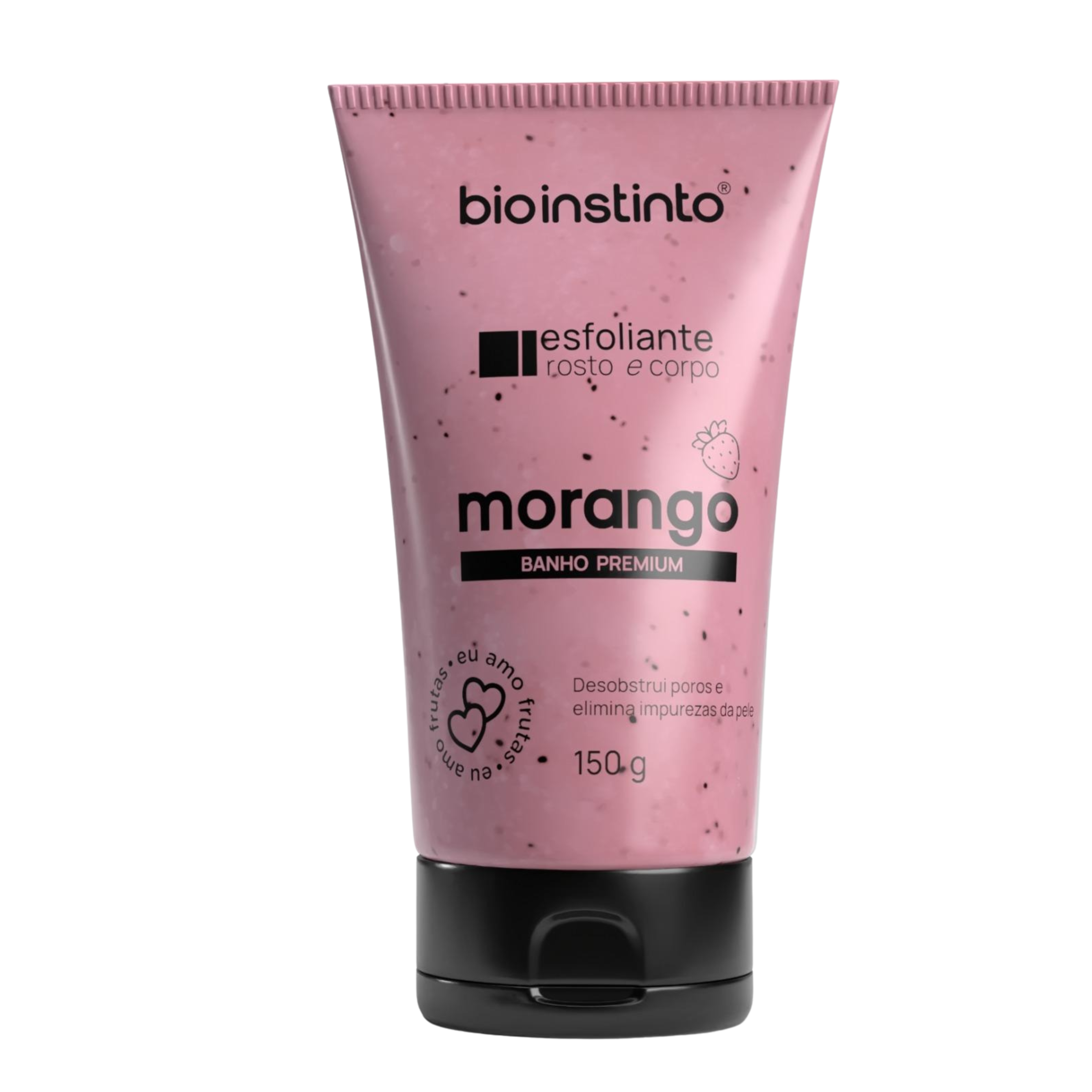 ESFOLIANTE ROSTO E CORPO MORANGO 150G BIO INSTINTO– Bio Cosméticos ...