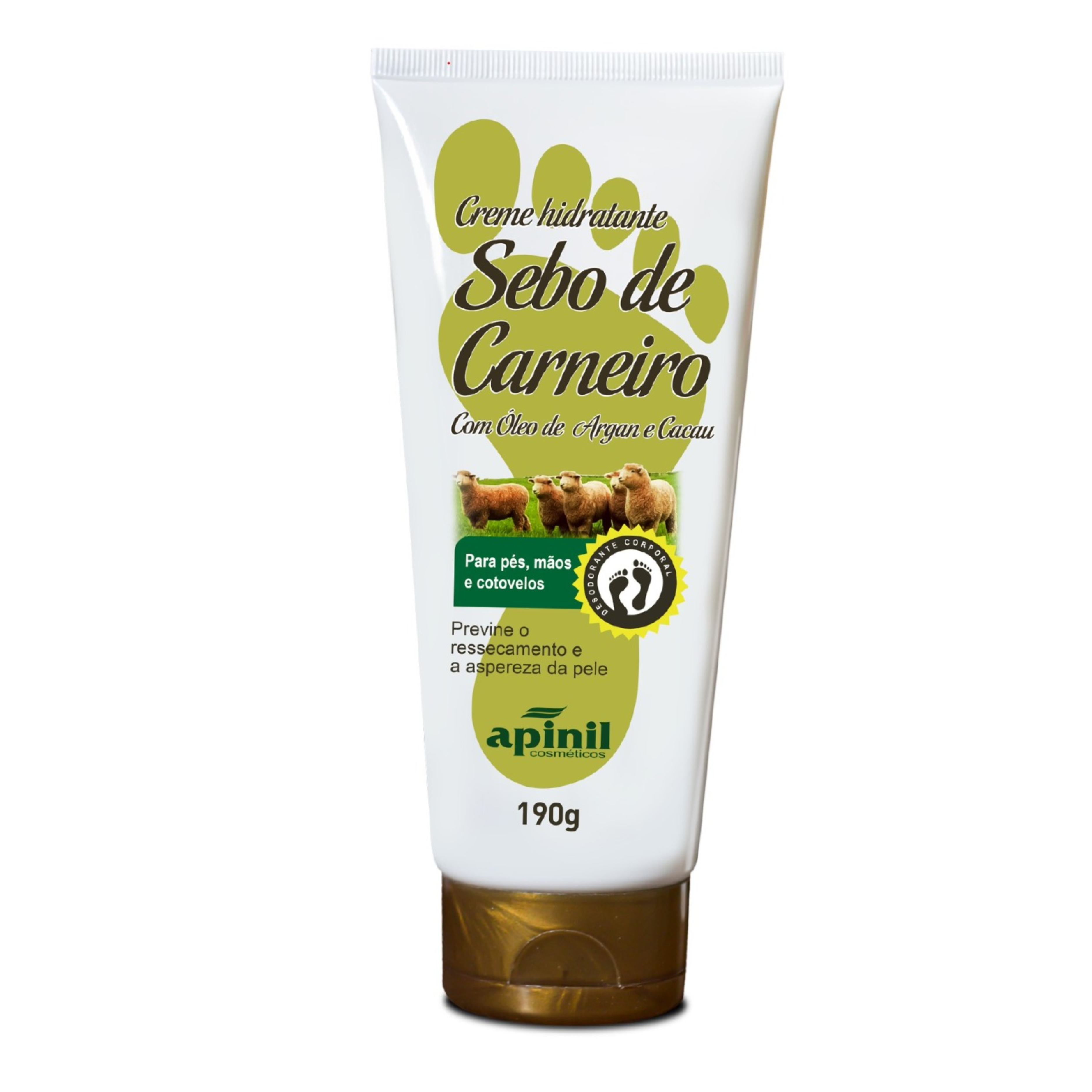 CREME HIDRATANTE SEBO DE CARNEIRO 190G APINIL– Bio Cosméticos Distribuidora