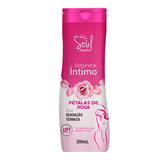 SABONETE INTIMO PETALAS DE ROSA 200ML SOUL– Bio Cosméticos Distribuidora