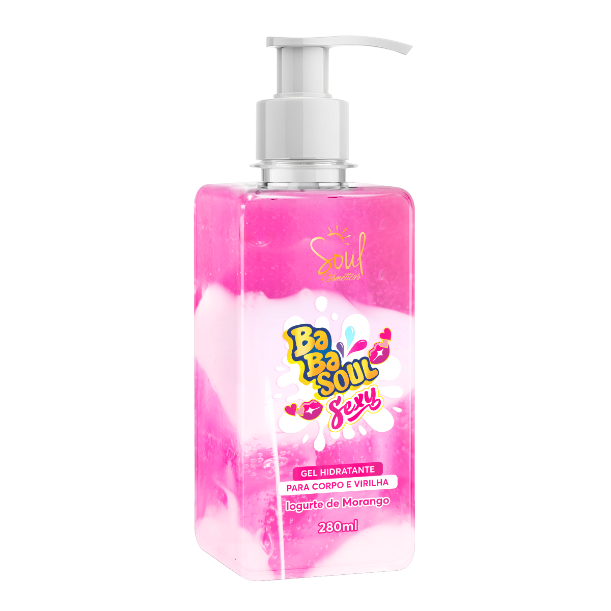 GEL HIDRATANTE BABASOUL SEXY IOGURTE DE MORANGO SOUL– Bio Cosméticos ...