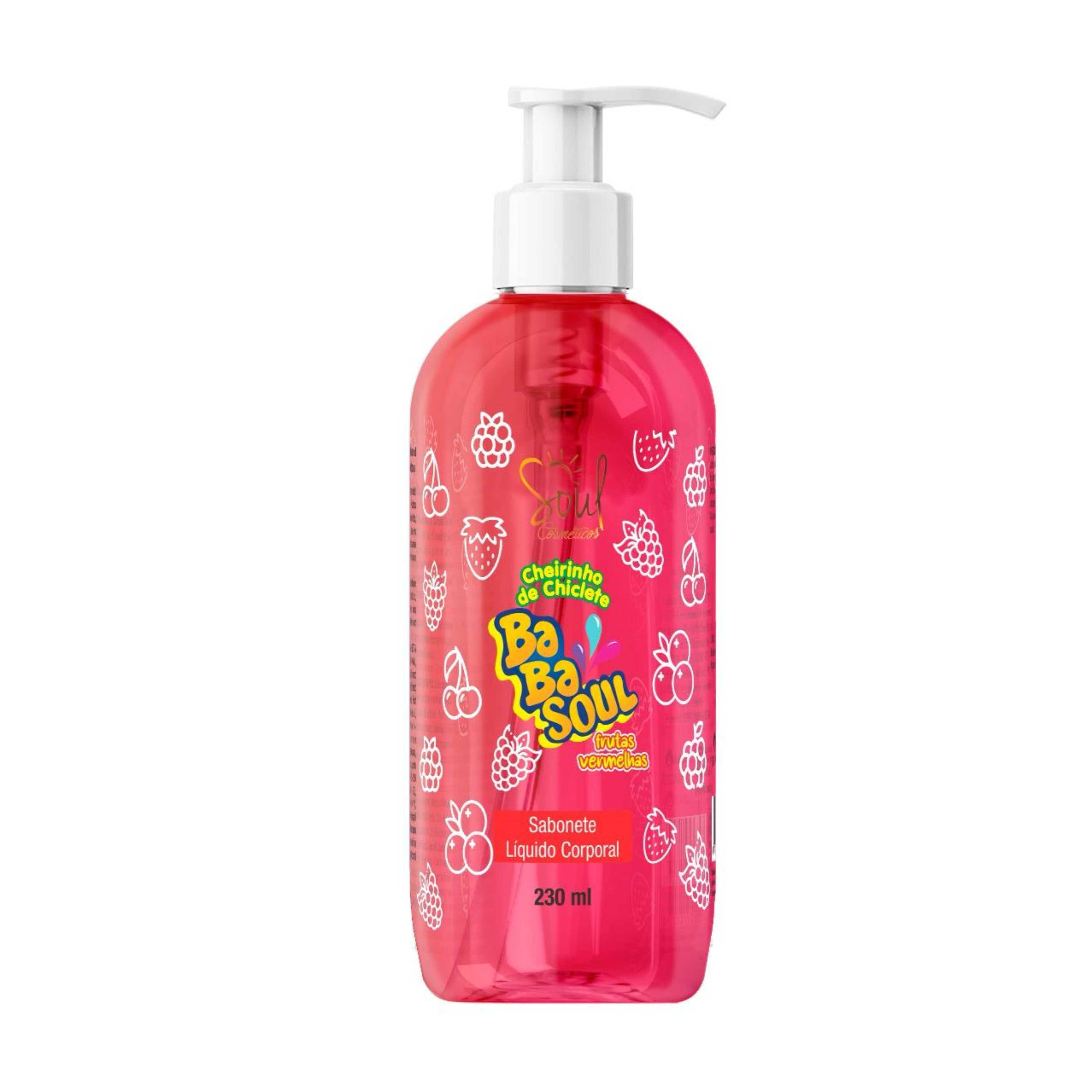 SABONETE LIQUIDO CORPORAL BABASOUL FRUTAS VERMELHAS 230ML SOUL– Bio ...