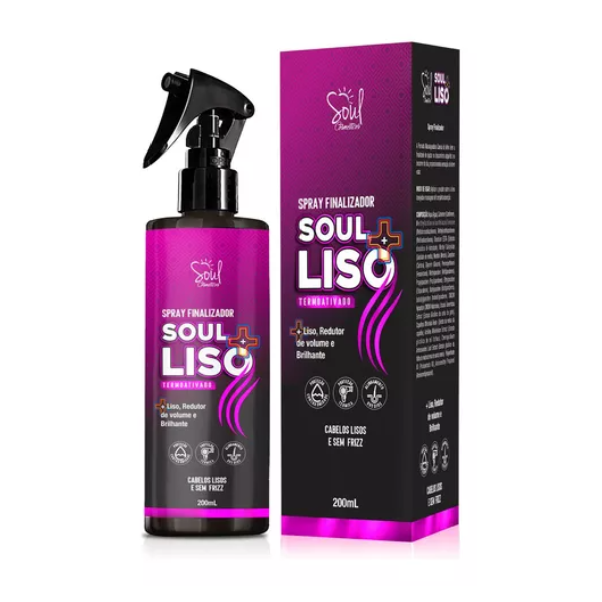 SPRAY FINALIZADOR SOUL + LISO SOUL– Bio Cosméticos Distribuidora